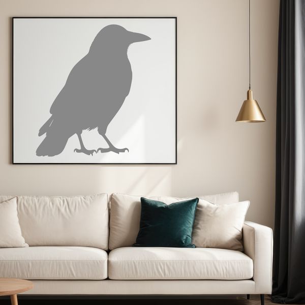 Add a Touch of Mystery with This Beautiful Crow SVG Design
